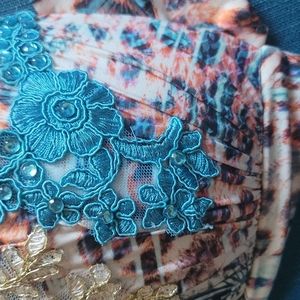 Despi | Swim | Despi Swimsuit Gold Embroidery With Blue Rhinestone ...